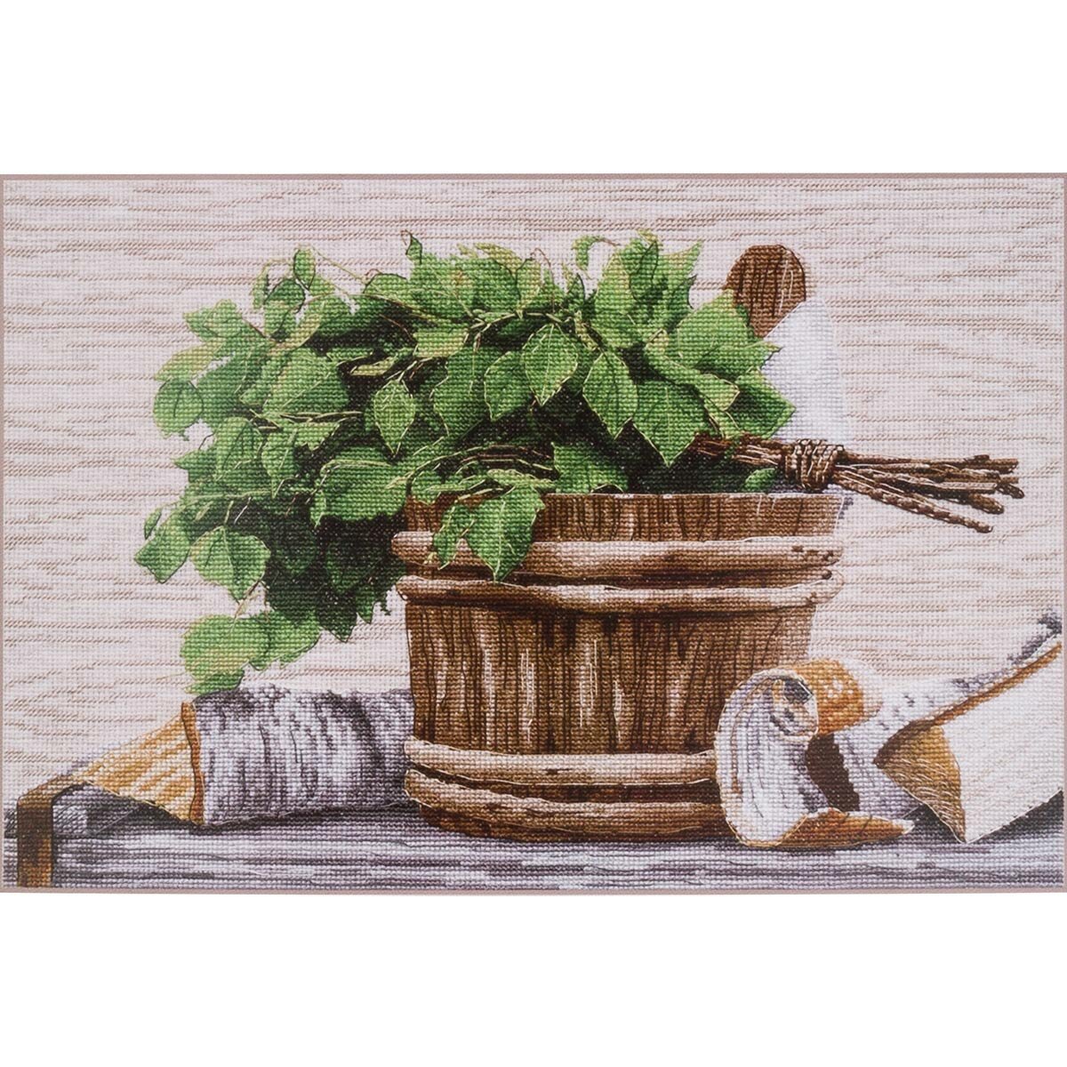 Набор для вышивания крестиком 'С легким паром!' 35*25 см, овен, 1662