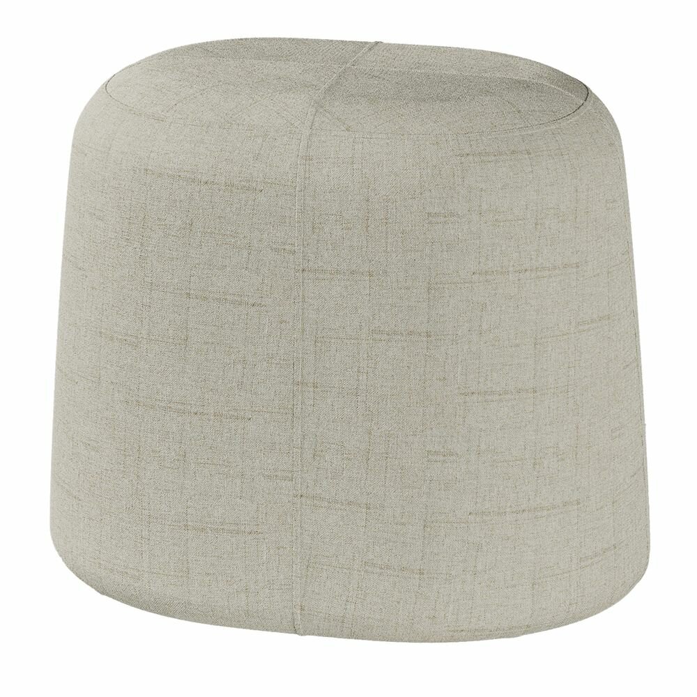 Пуф LINEA, овальный, 550х400х450, бежевый