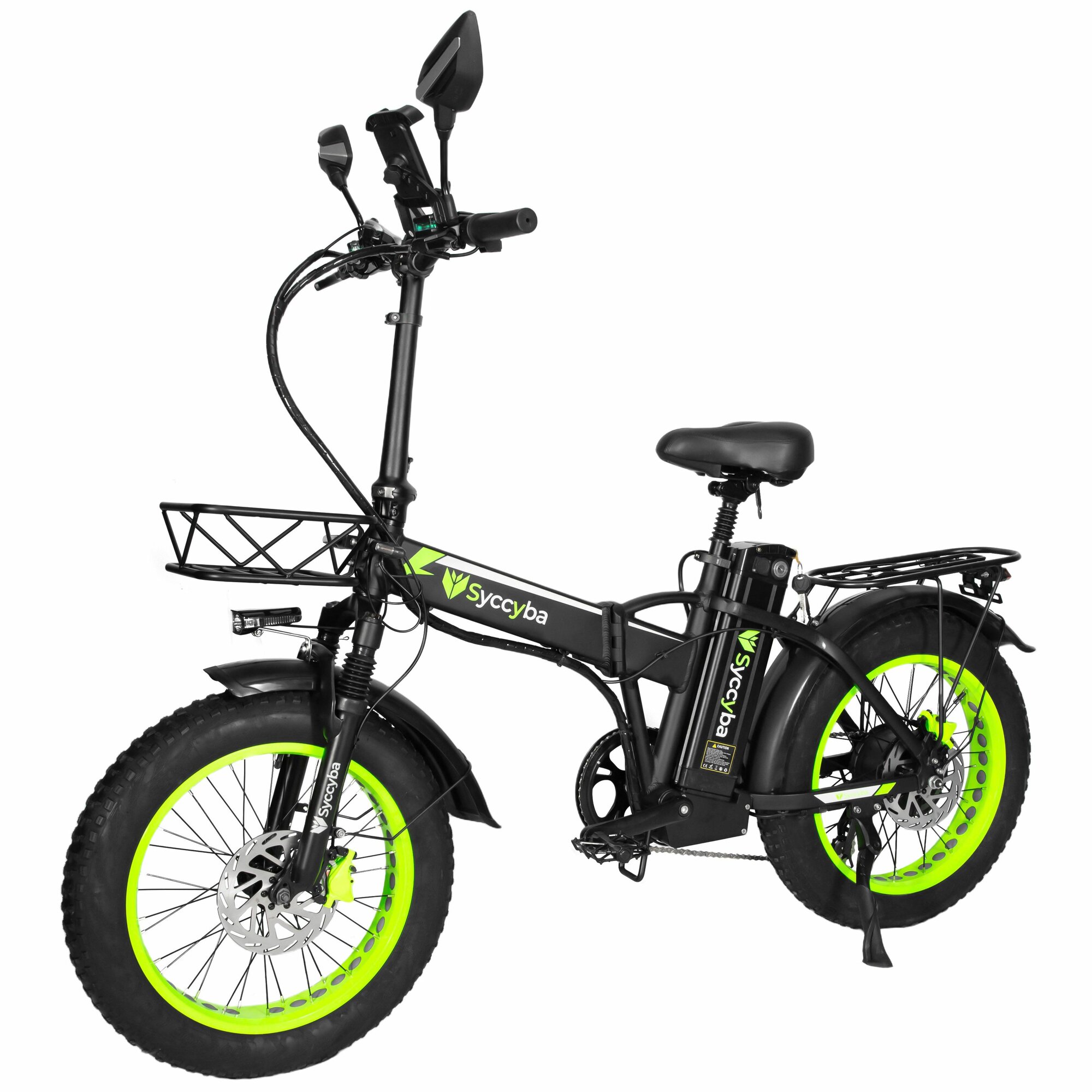 Syccyba F10 Pro 500 Ватт; гидравлика 48V/15Ah; 20" зеленые обода