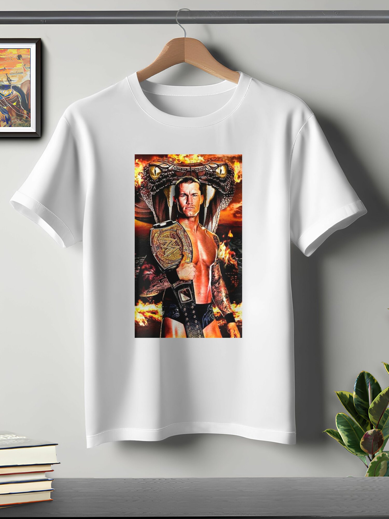 Футболка  Детская ONEQ 110 (5-6) размер с принтом Шон Майклс, белая