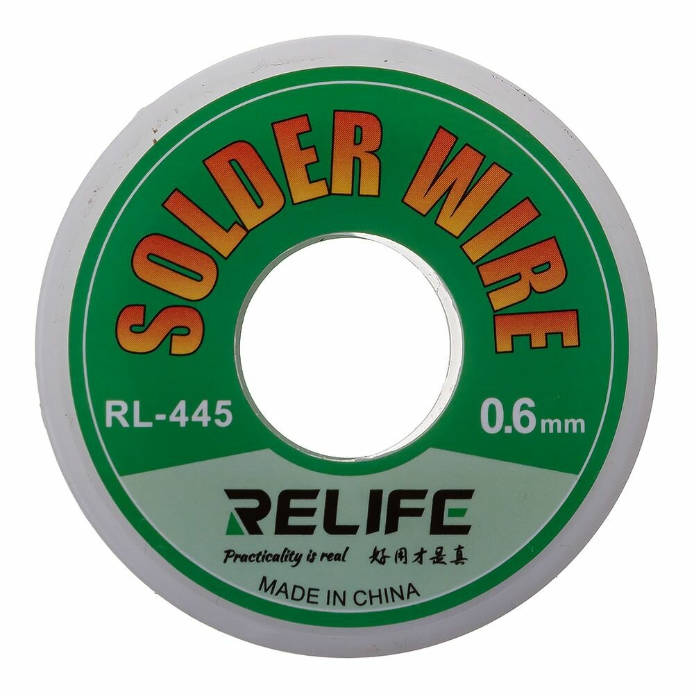 Припой в проволоке "RELIFE" RL-445 0.6mm 25гр