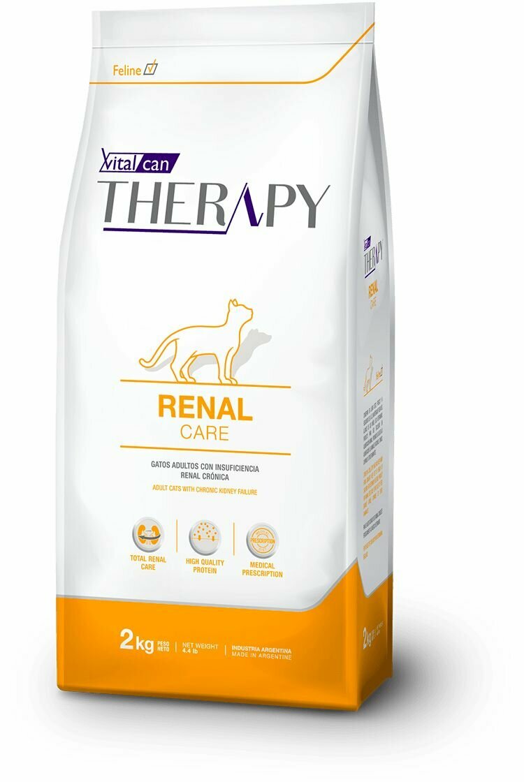 Vitalcan Therapy Feline Renal Care сухой корм для взрослых кошек, при болезнях почек, с курицей - 2 кг