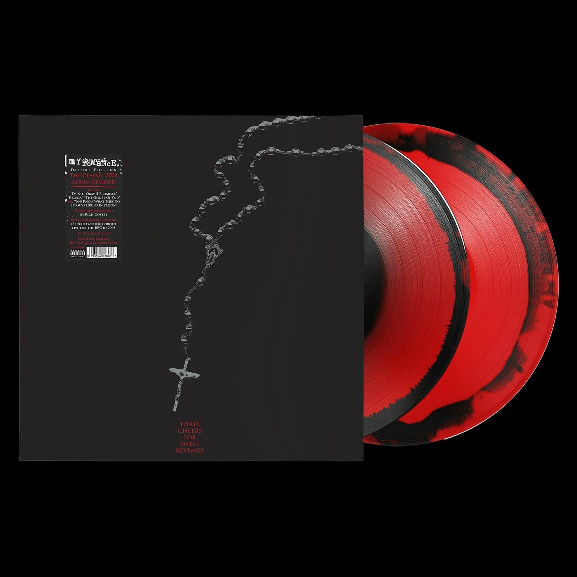Виниловая пластинка My Chemical Romance - Three Cheers for Sweet Revenge (Limited Indie Deluxe Edition) (Red & Black Corona Vinyl) (1 LP)