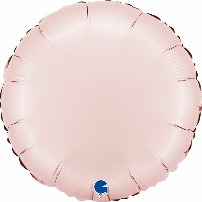 Воздушный шар Grabo 18', 46 см, круг, розовый, сатин