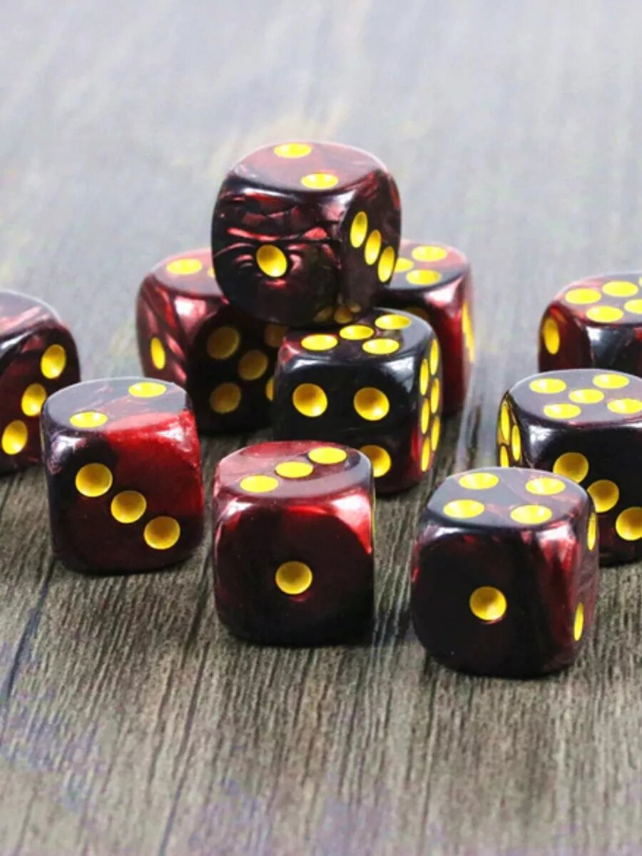 Кубик игральный 12 мм 2 шт