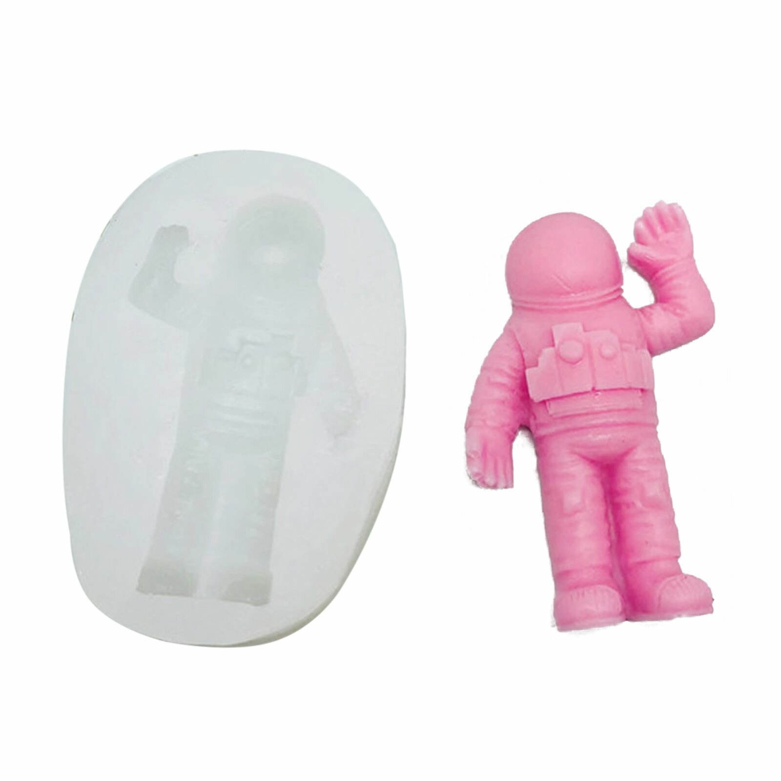 Силиконовая форма из эпоксидной смолы, декор свечей космического корабля астронавтов для рукоделия