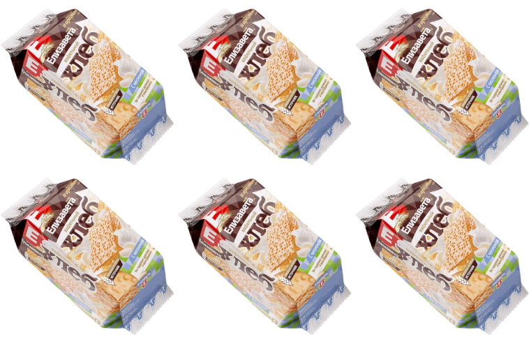 Хлеб Елизавета, вафельный, с чесноком, 80 гр, 6 уп