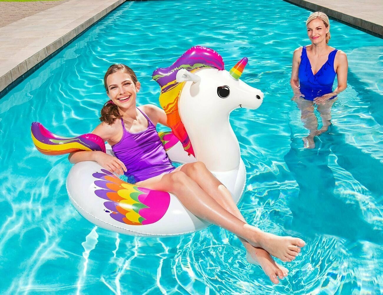 Надувной круг-кресло Bestway Единорог, 119х91 см, от 10 лет