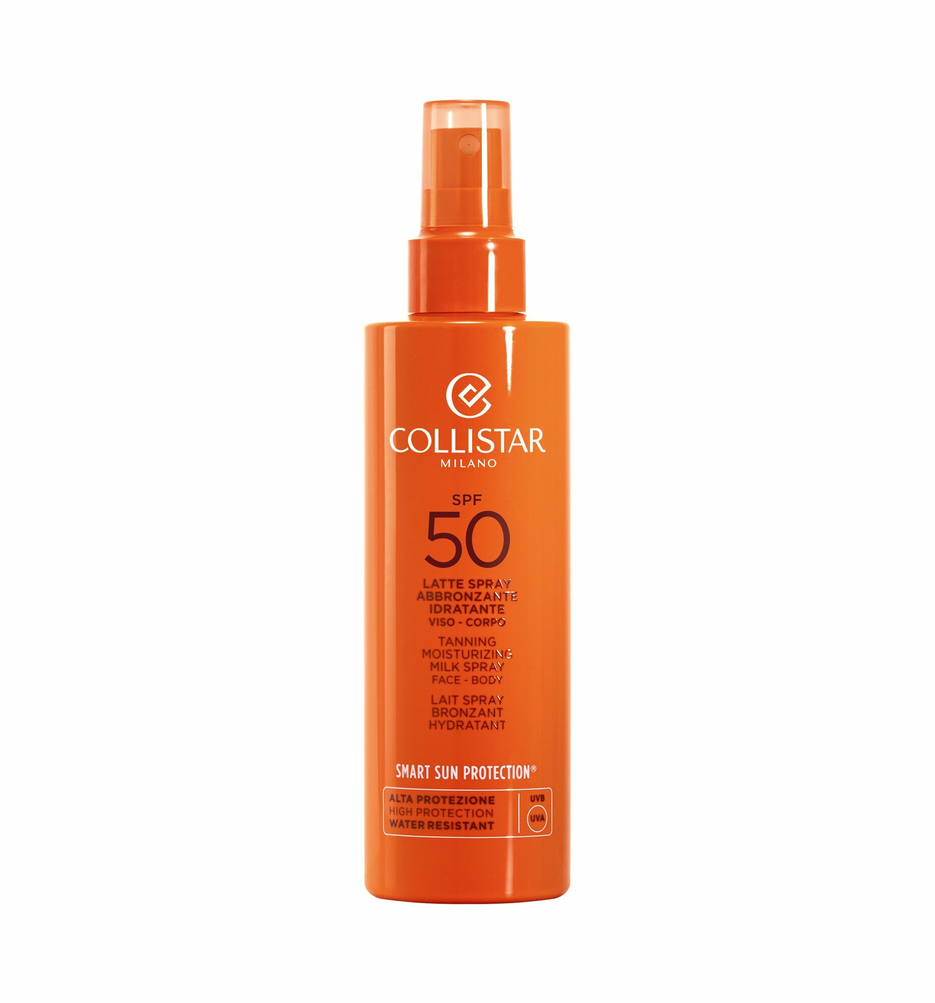 Collistar - Latte Spray Abbronzante Idratante SPF50 200 ml Увлажняющее молочко спрей для загара лица и тела 200 мл