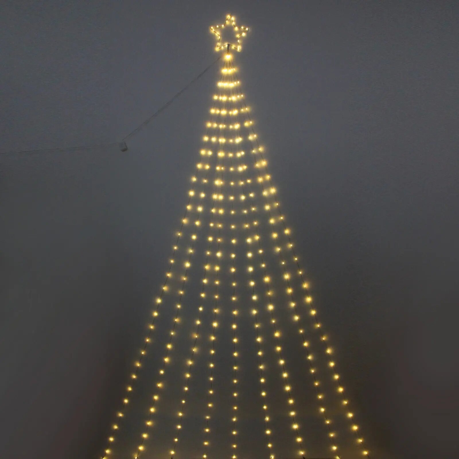 Гирлянда для дома занавес «Звездный путь»3м (водопад) 281 лампа LED, 7 режимов, IP-20.220v, Теплый белый