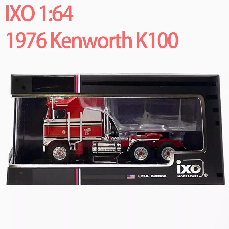 Модель грузовика IXO 1:64 Kenworth K100 / Bullnose / Peterbilt 281 из металла 1976 Kenworth K100
