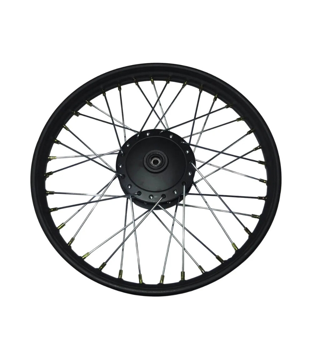 Обод 18" передний, спицованный, барабанный тормоз 1,4-18 для мопедов COLT SCRAMBLER