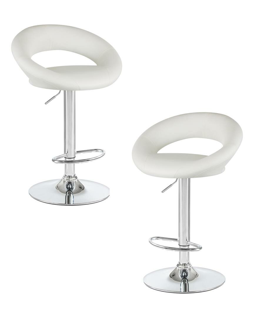 Стул барный DOBRIN Набор 2 шт Стул барный DOBRIN MIRA, белый арт. LM-5001-N_CH-M_EL-white