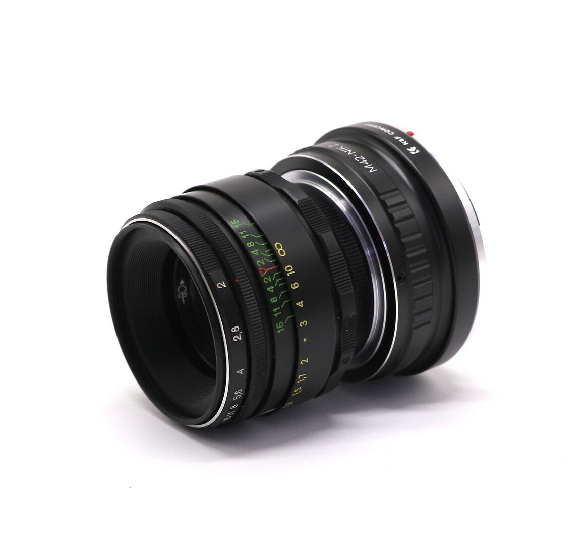 Объектив Гелиос-44-2 + адаптер K&F Concept для Nikon Z — винтажный премиум комплект