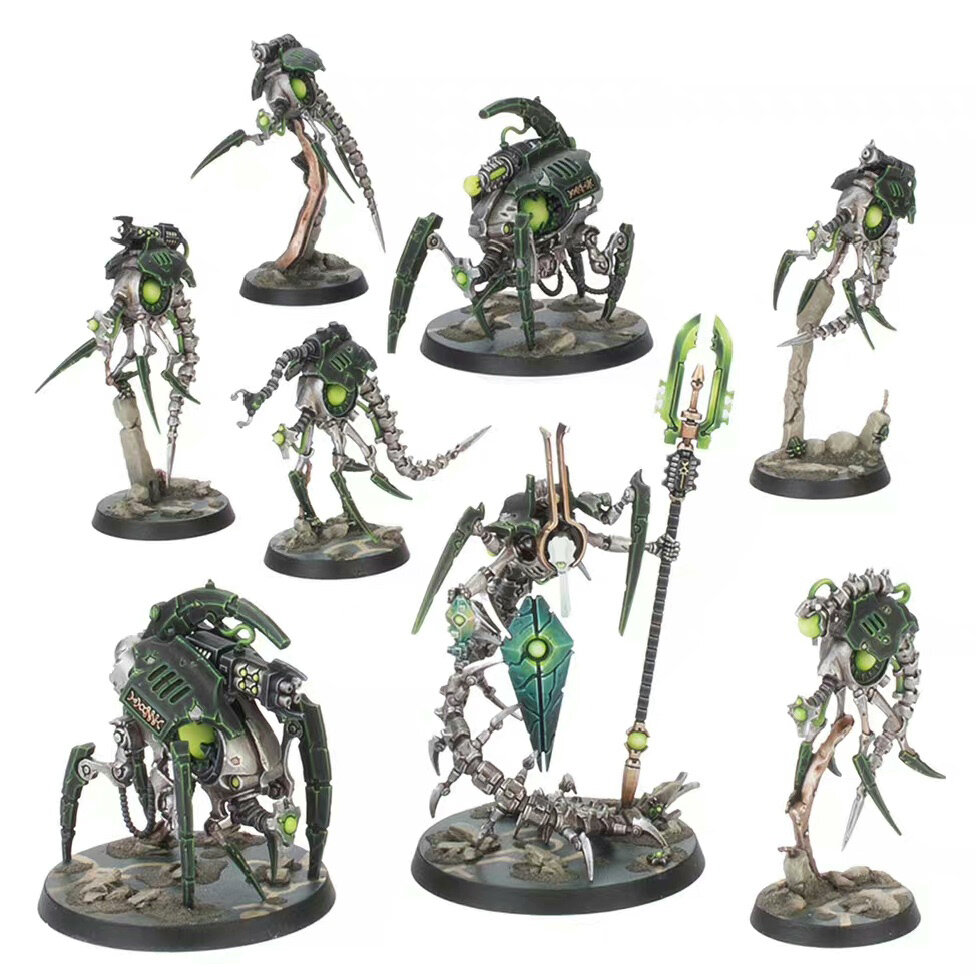 Фигура "Некрон" Каноптек Циркеля (Смола, Литье) / Necron Canoptek Circle Kill Team (Resin, Cast)