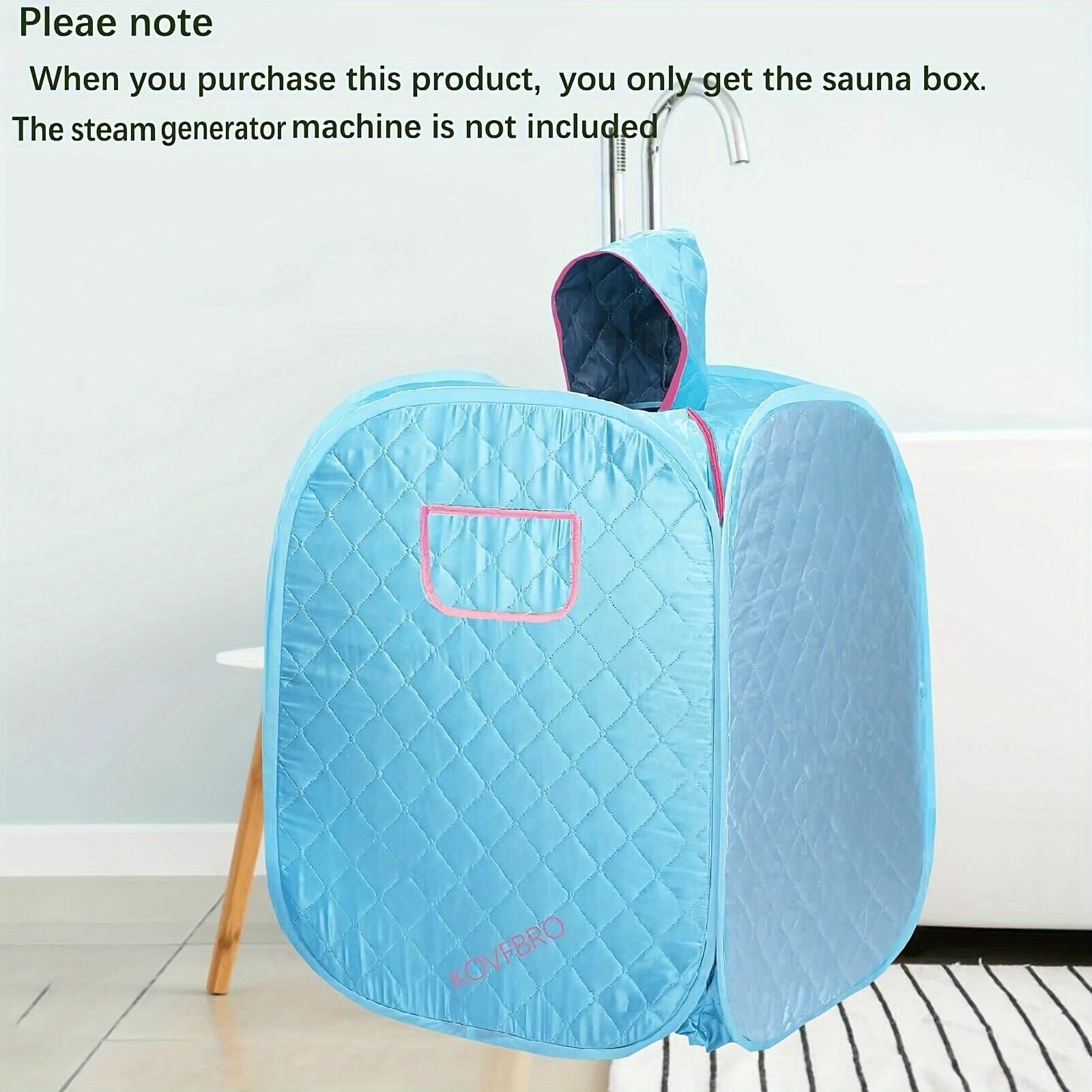 Портативный тент для сауны (парной комнаты) (только тент для сауны, парогенератор не входит)Используется людьми с ростом менее 175 см. Он очень компактный.