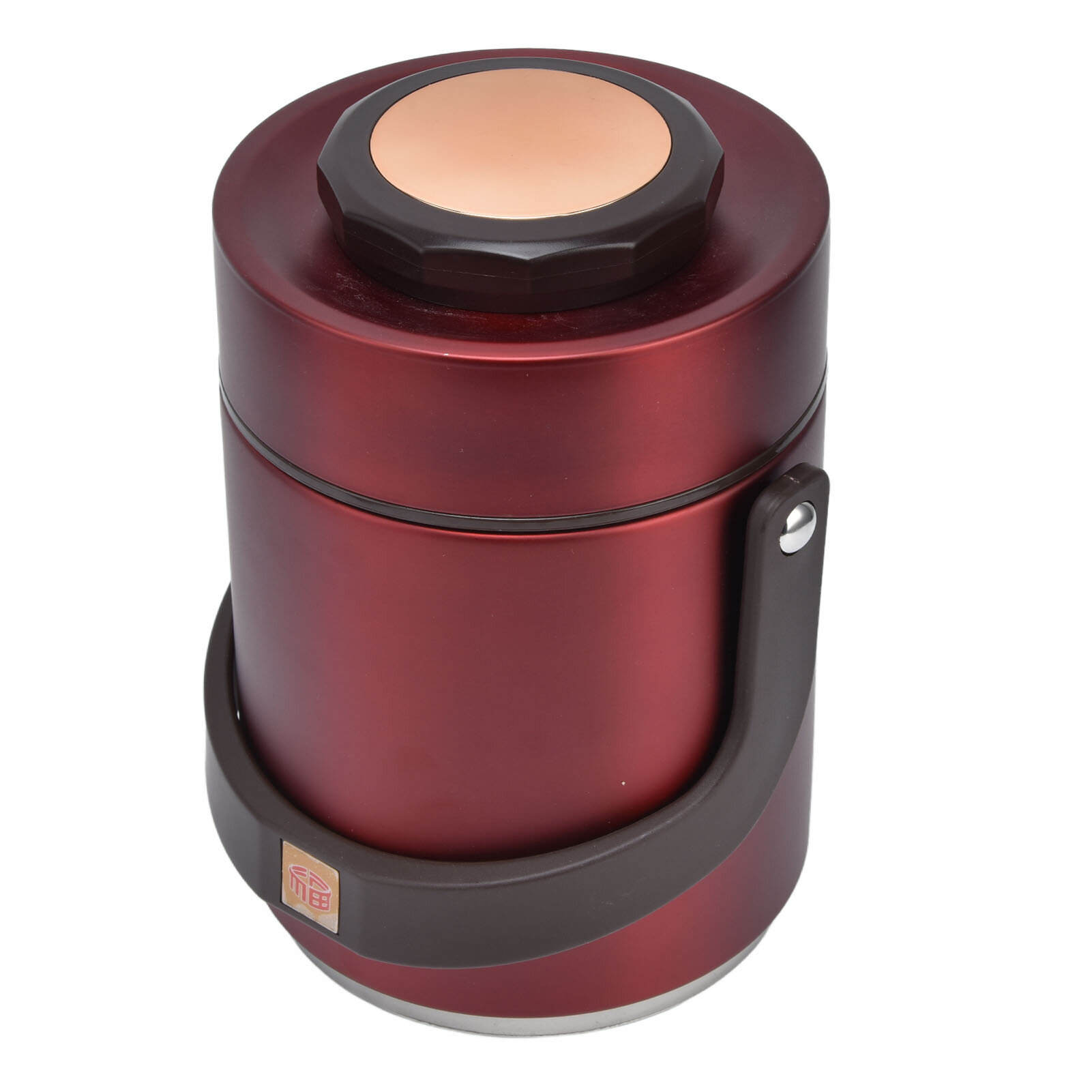 Вакуумный ланч-бокс Bento из нержавеющей стали 304, 3-слойная портативная изолированная банка для еды для студентов, офисных работников, красный