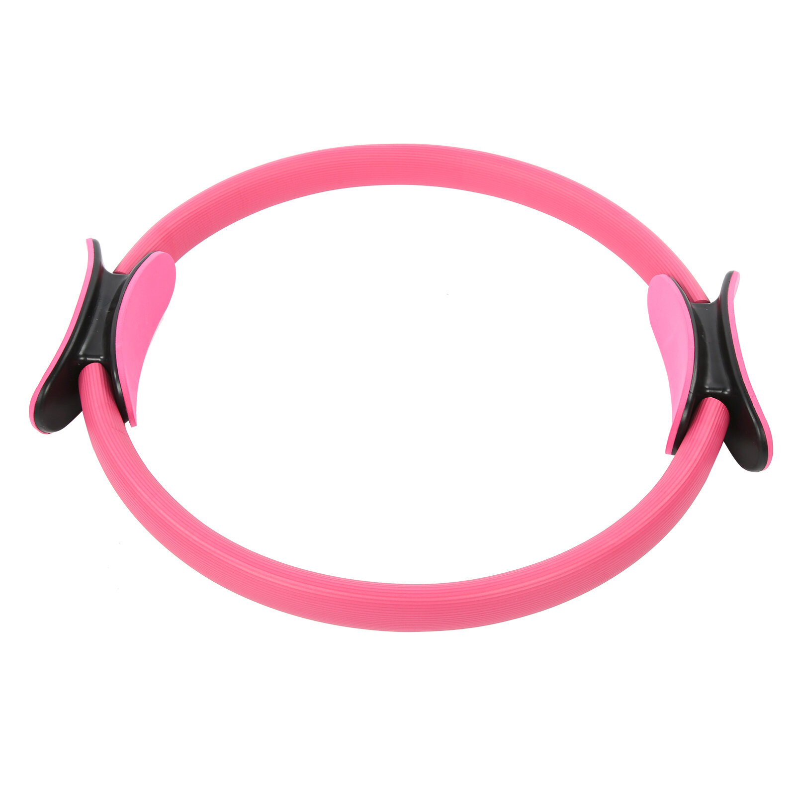 Кольцо для йоги, фитнес-кольцо, круг для упражнений с двойной ручкой, домашнее тренировочное оборудованиеРозовый