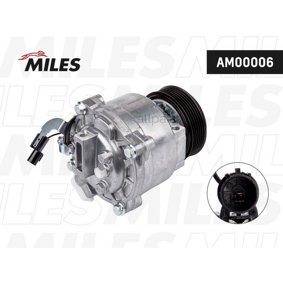 MILES AM00006 Компрессор кондиционера MITSUBISHI ASX/OUTLANDER 10-