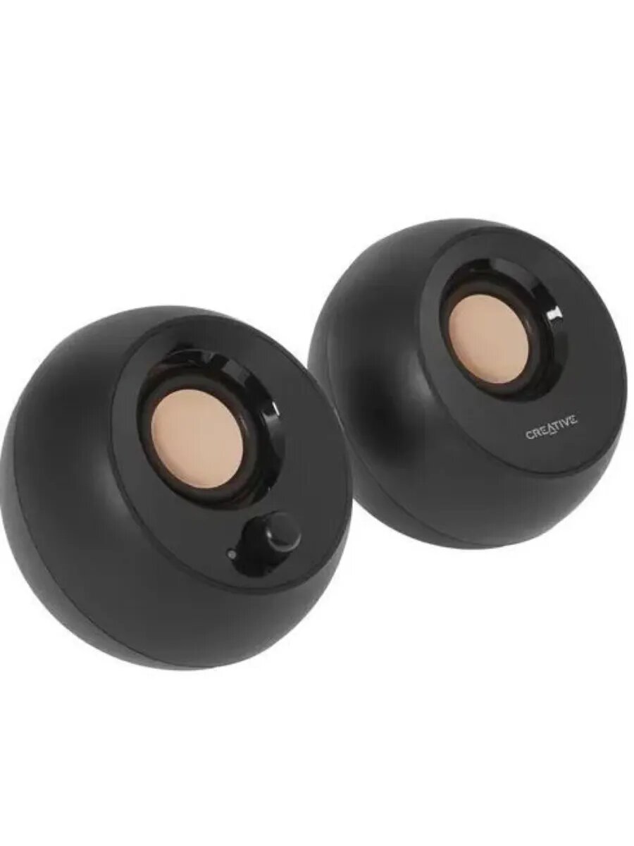 Колонки Pebble MF1680 51MF1680AA000 черный - 2.0, 4,4 Вт