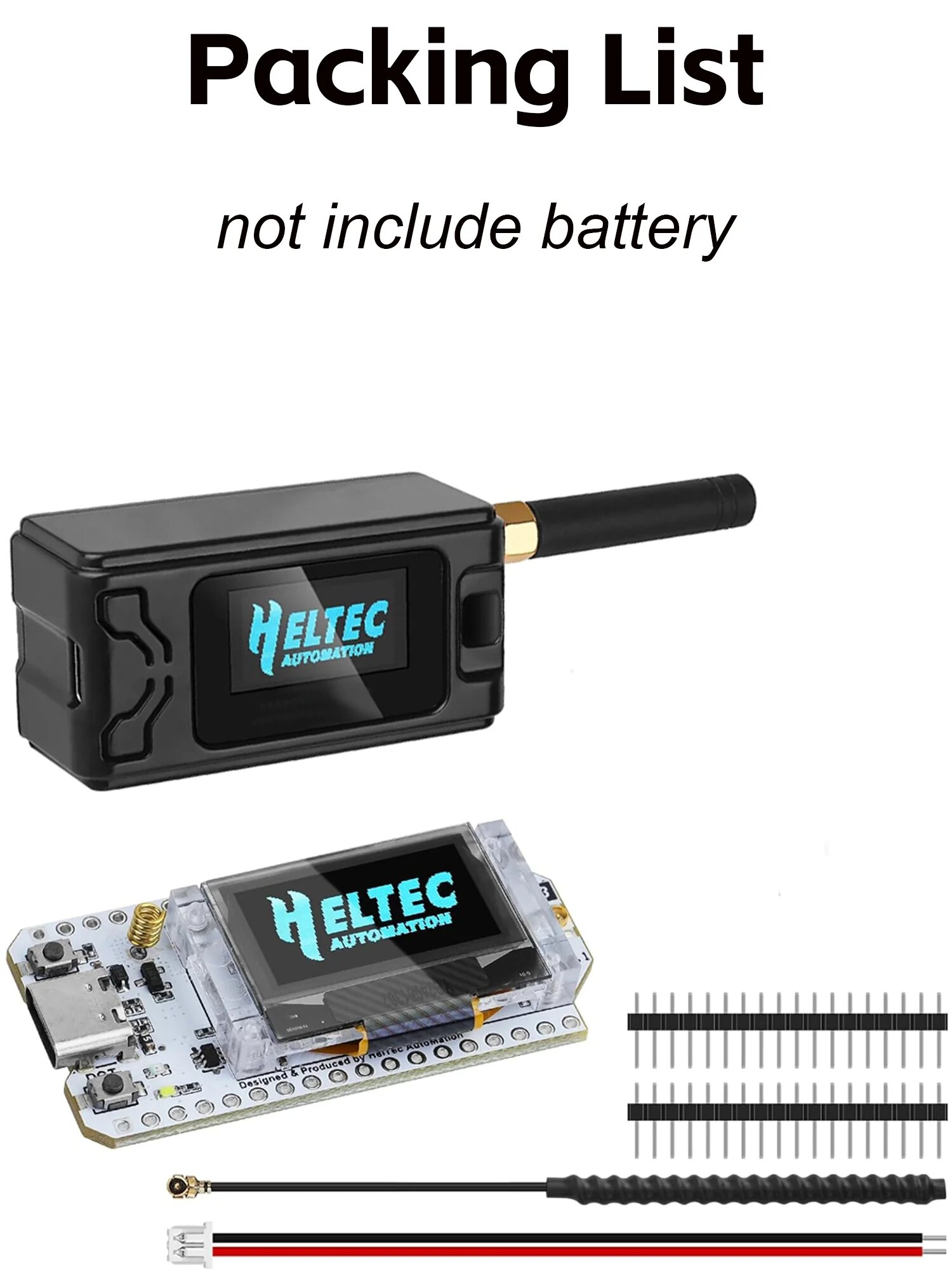 Heltec LoRa 32 V4 T114 комплект 863-928MHz, V3 Black Shell Set