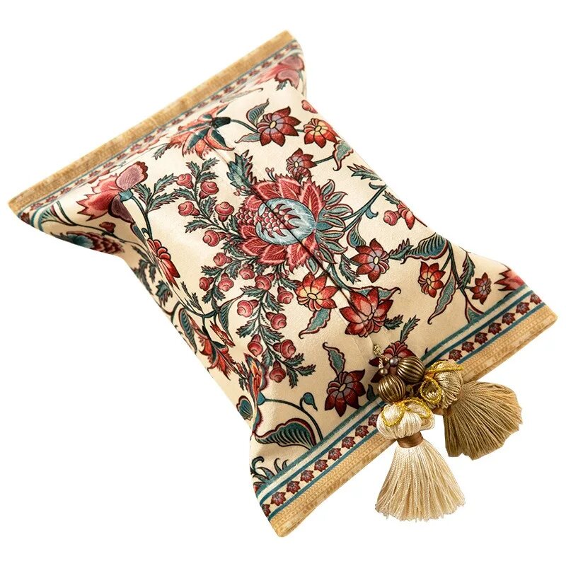 Бархатный чехол для салфеток as picture