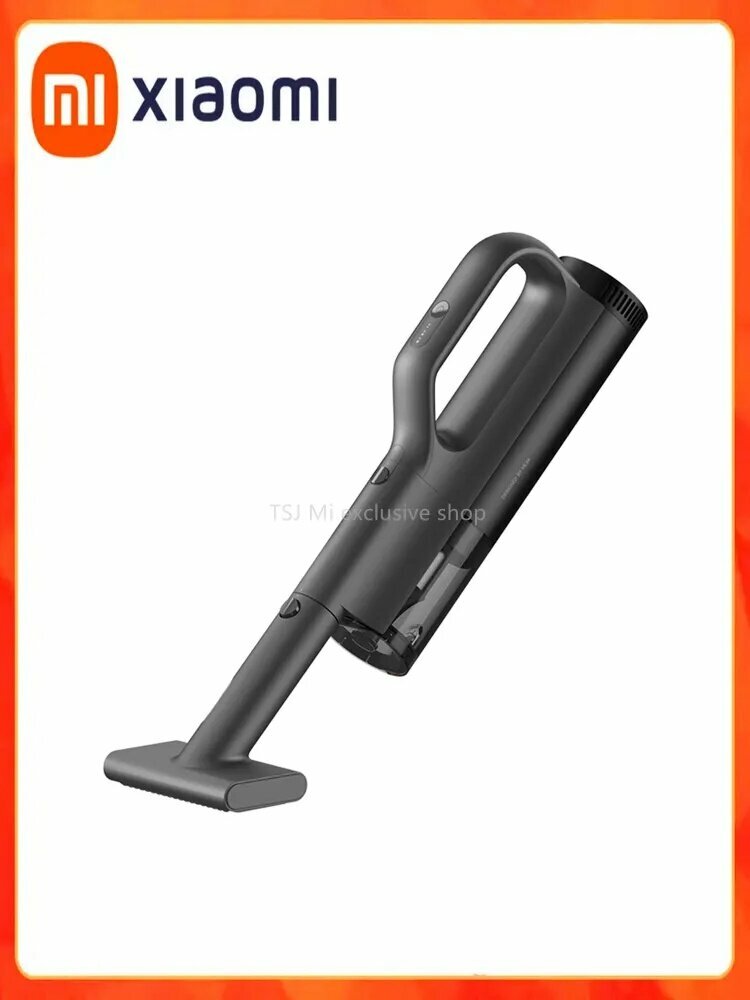Xiaomi Автомобильный пылесос, ручной и аккумуляторный, легкий и портативный, бесщеточный двигатель, вытряхивание пыли одним касанием