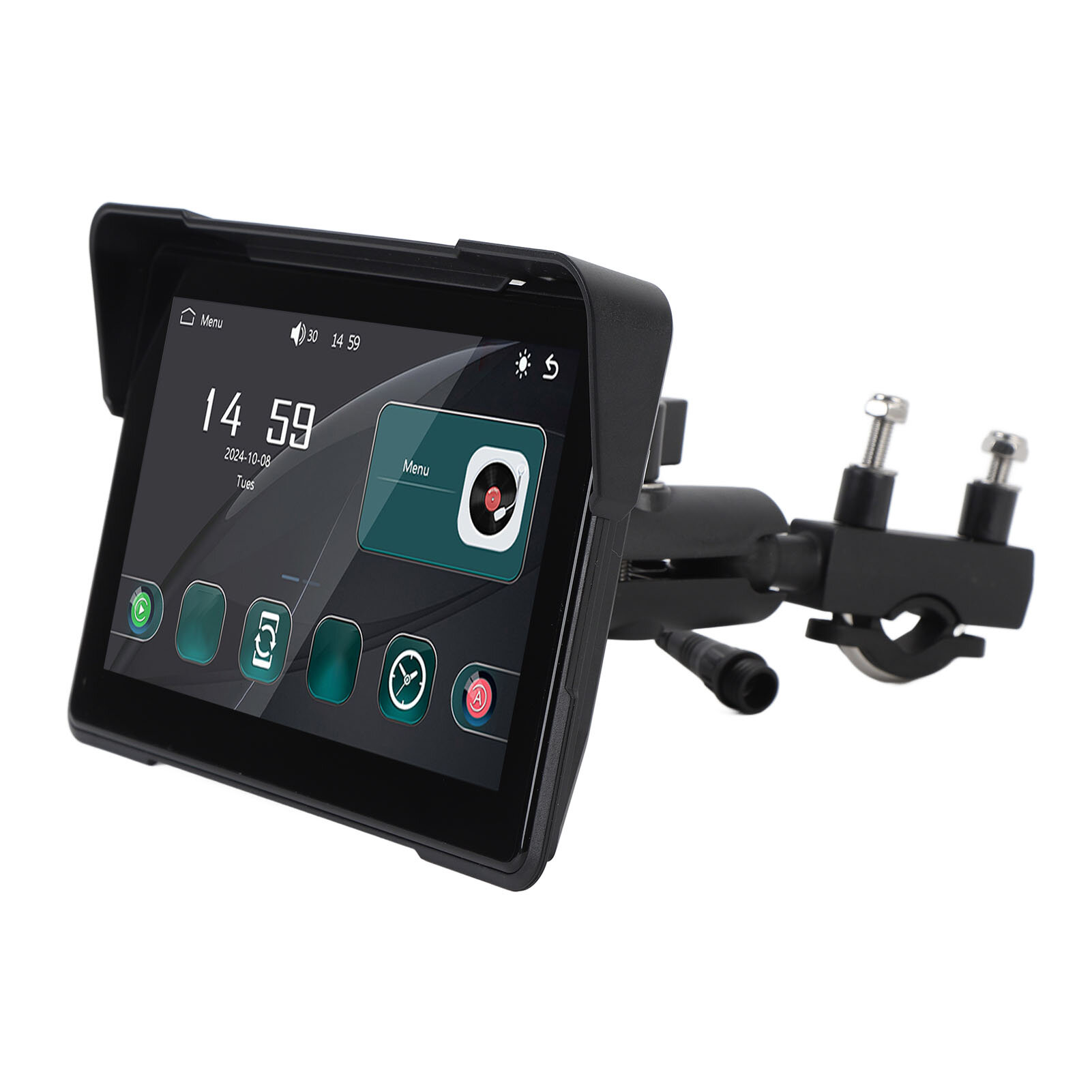 Навигатор для мотоцикла 7-дюймовый водонепроницаемый сенсорный экран портативный для Carplay для Android Auto GPS навигационная система для мотоцикла