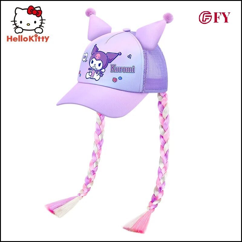 Санрио Куроми бейсболка, kuromi, 5-12 aged Детская шапочка - подарок на день рождения