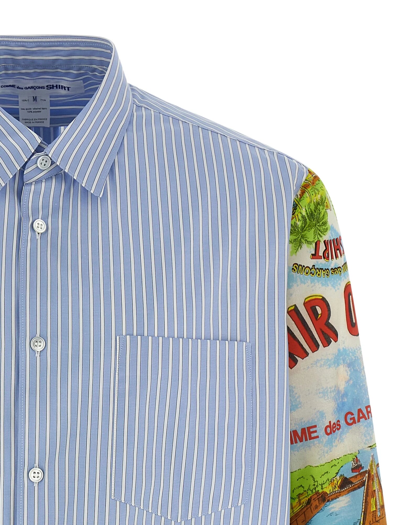 Рубашка Comme des Garcons SHIRT, размер M, голубой — фото 1