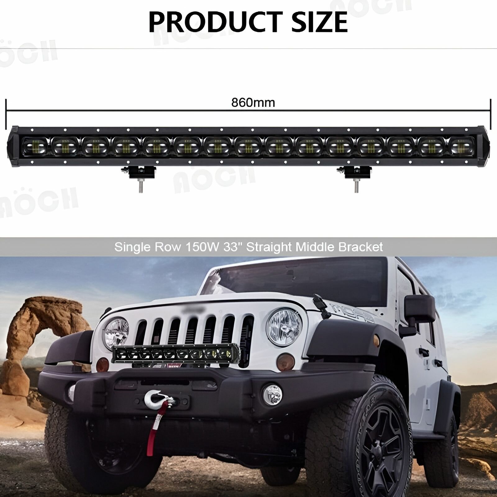 6D LED-панель 34 дюймов (86см) мощная световая балка на бампер, прожекторы для тюнинга внедорожников, дальний свет