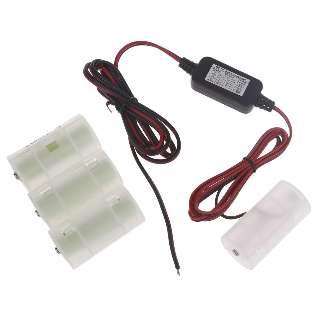Устранители заряда батареи 6 В, Источник питания 7,5-24 В, Замените 4шт Батареек 1,5 В, Устраните Кабель для Часов, Игрушечных Праздничных Гирлянд