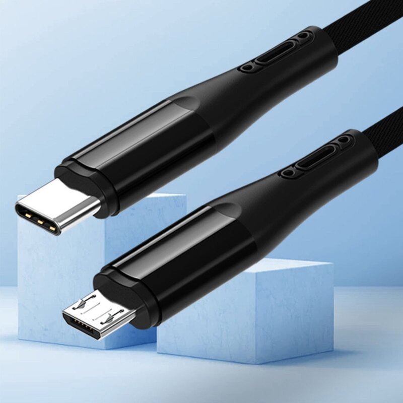Кабель для передачи данных Type c к micro USB-2 метра — фото 1