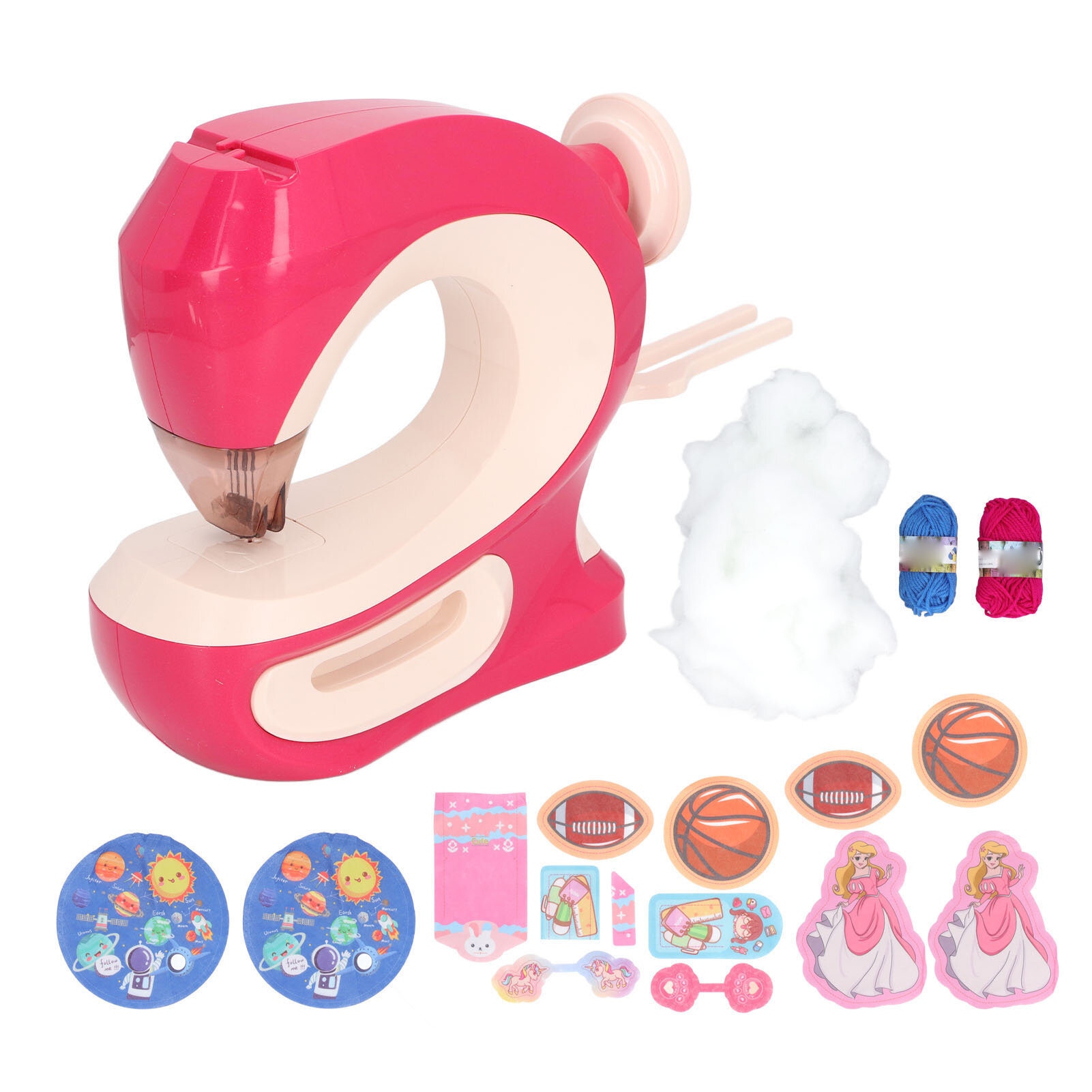 Игрушечная швейная машина электрическая: высокореалистичный обучающий набор для начинающих детей