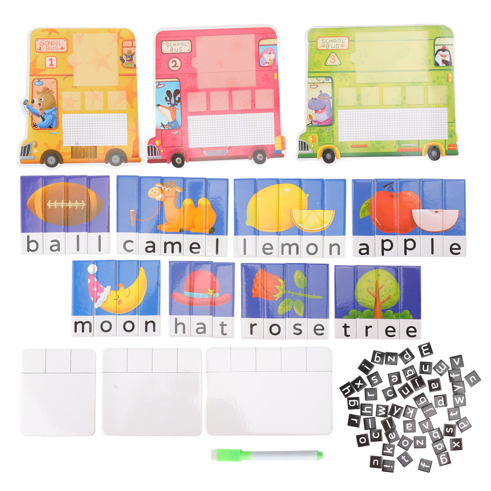 Головоломка со словами: развивающая игрушка для детей с возможностью стирания
