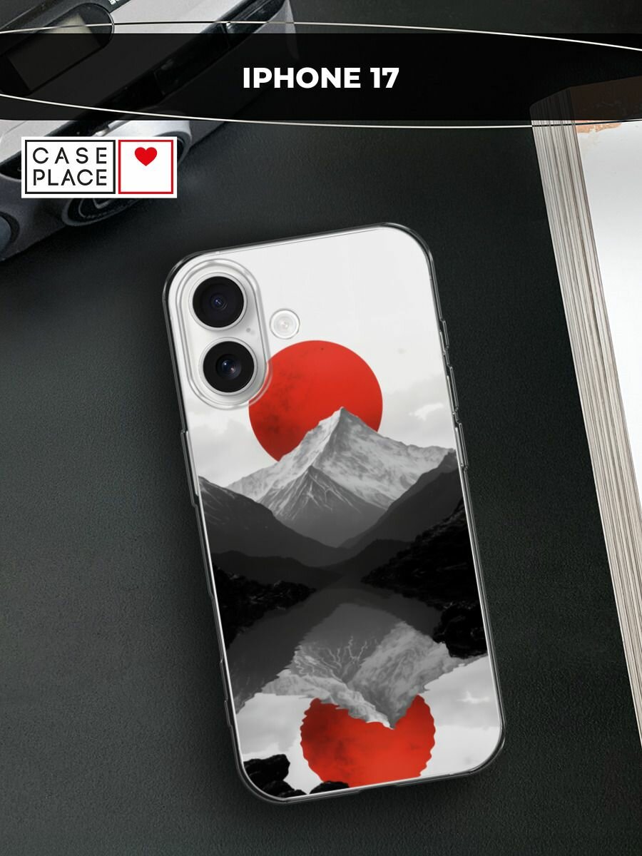 Силиконовый чехол на Apple iPhone 17 / Айфон 17 с принтом Белая гора