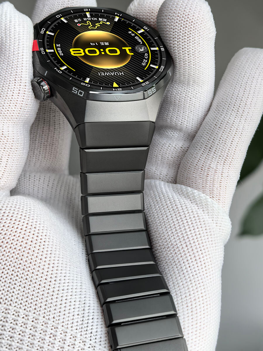 Титановый ремешок для HUAWEI WATCH GT6 Pro 46 мм Pегулируемый быстросъемный титана Металлический браслет