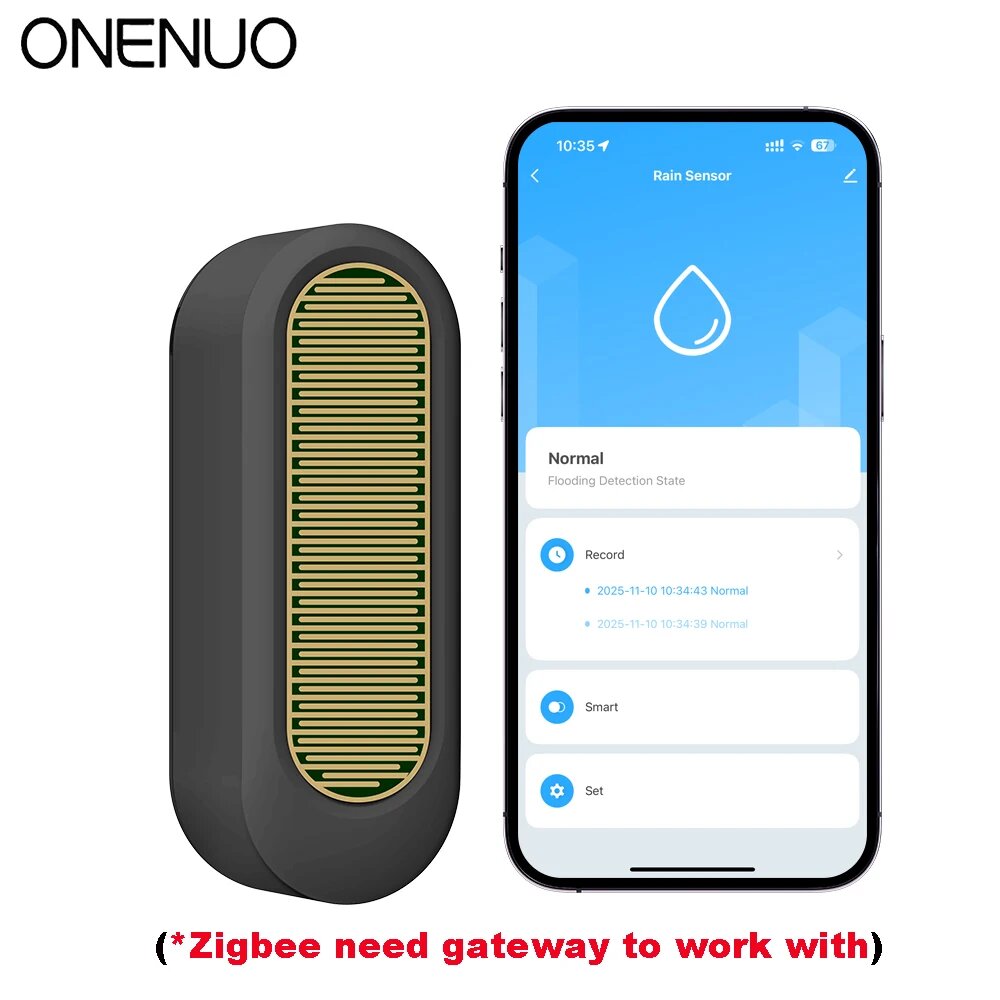 Датчик дождя ONENUO Zigbee Black для улицы