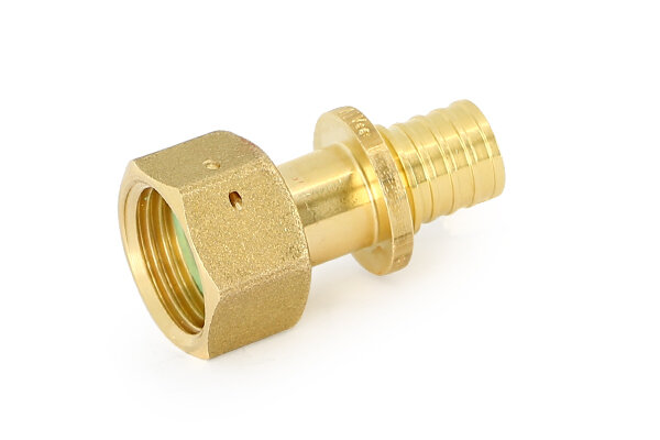 Пресс Соединитель прямой с накидной гайкой 1/2" х 16 (2.2)