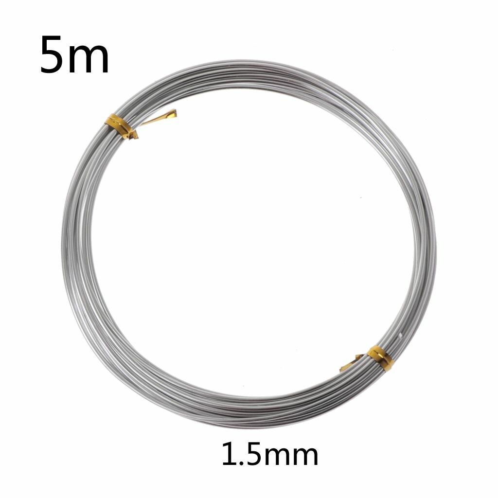 Гибкая алюминиевая проволочная серебряная металлическая анодированная арматура DIY Скульптурное судно