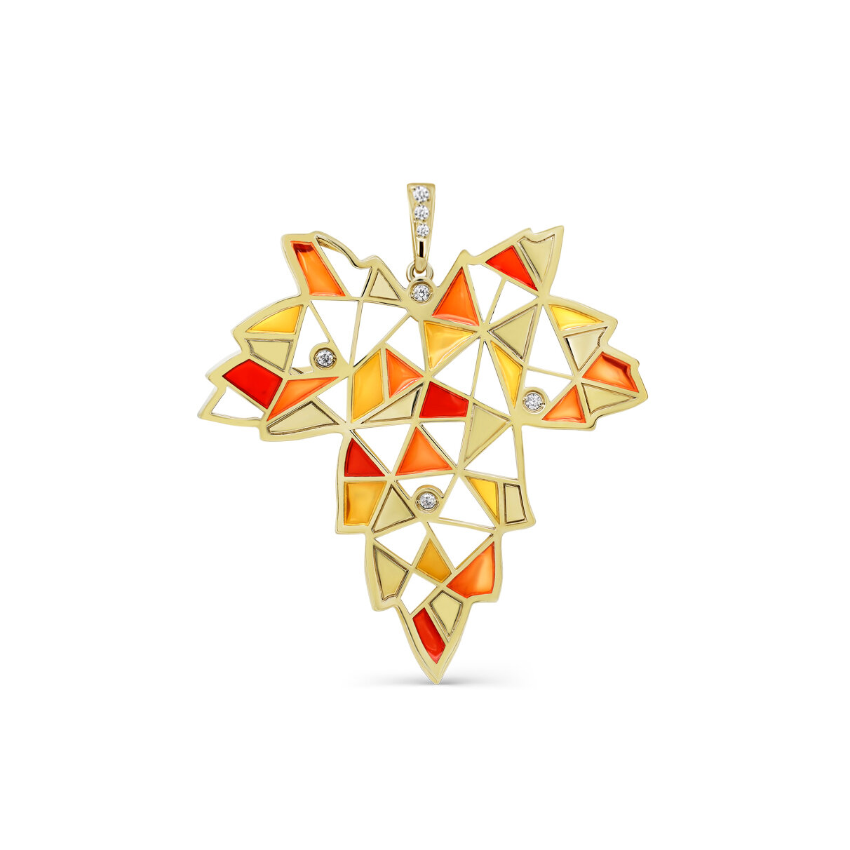 Подвеска, серебро, 925 проба, фианит