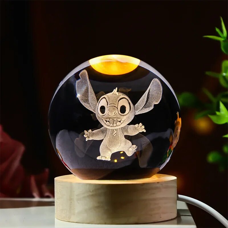 Ночник "Лило и Стич" из стекла Disney Stitch A