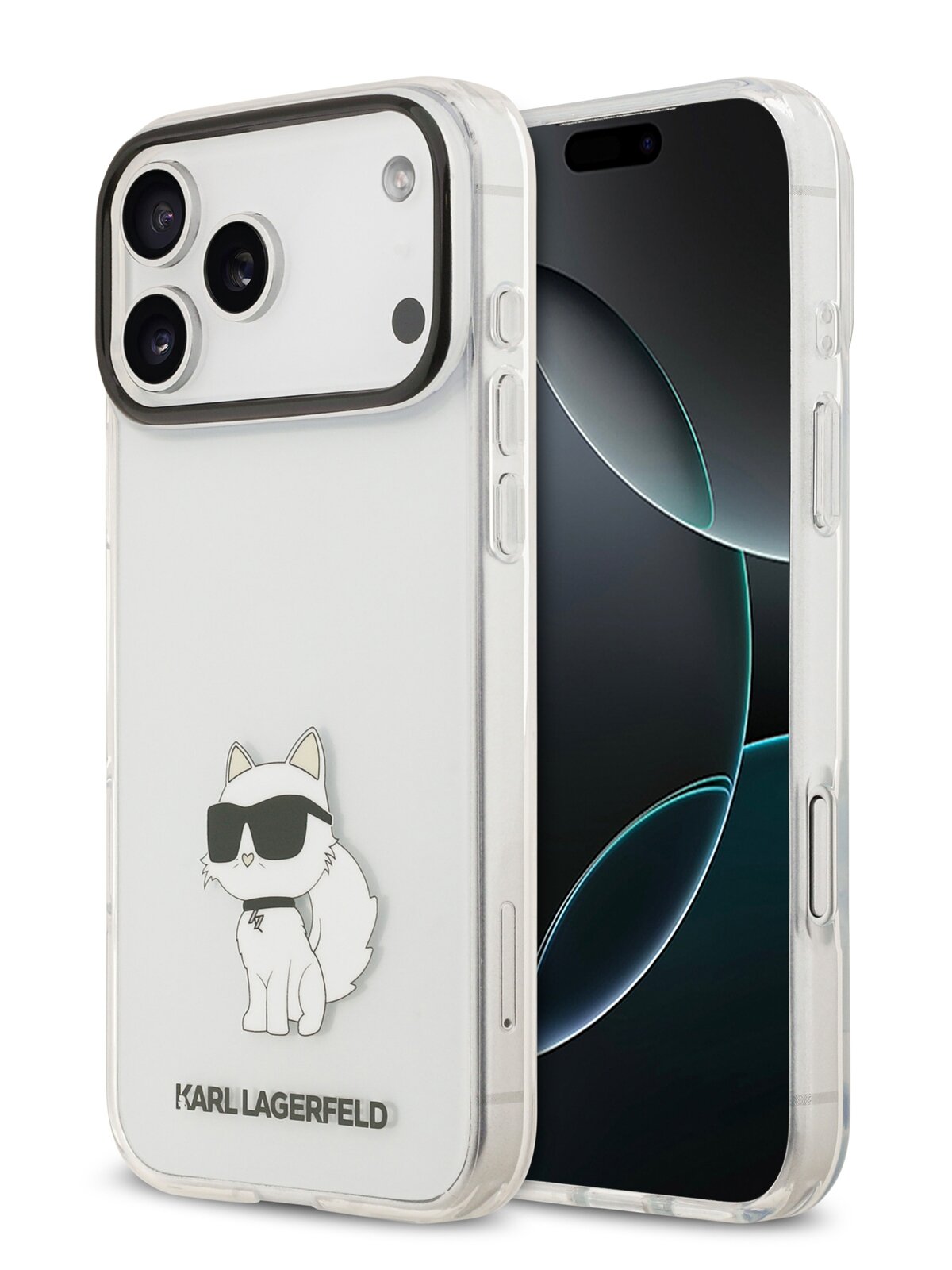 Karl Lagerfeld чехол для iPhone 17 Pro, IML NFT Choupette, прозрачный