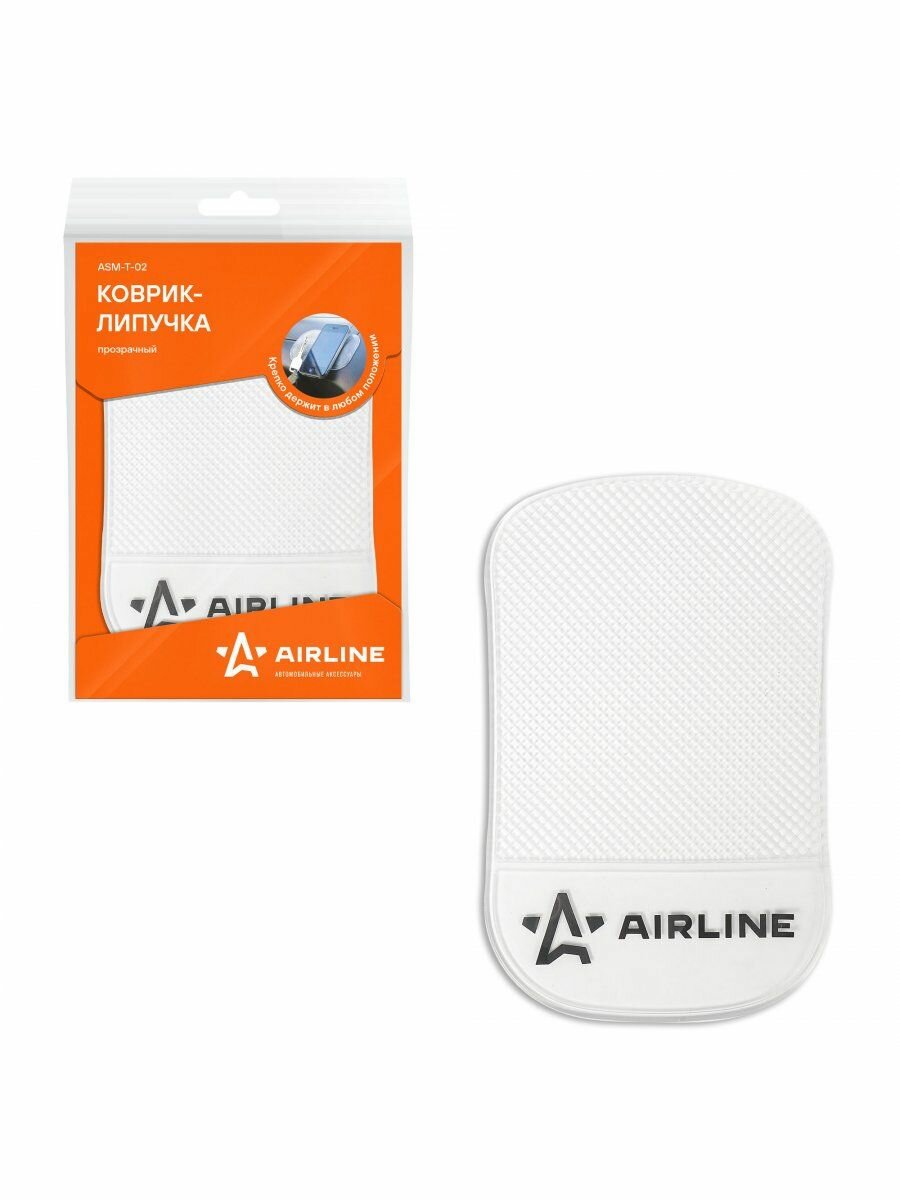 Коврик-липучка Airline ASMT02, прозрачный 92x145 мм