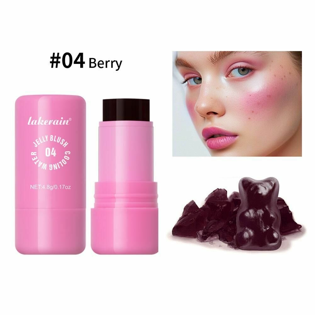 Желейная помада Тени для губ, румяна, осветляющий стик