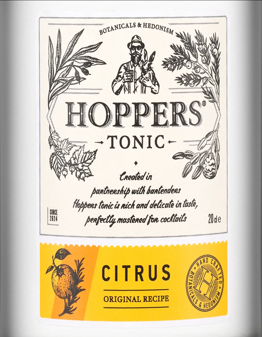 Тоник Hoppers Citrus Dry Tonic (Хопперс цитрус), 6 шт по 200мл