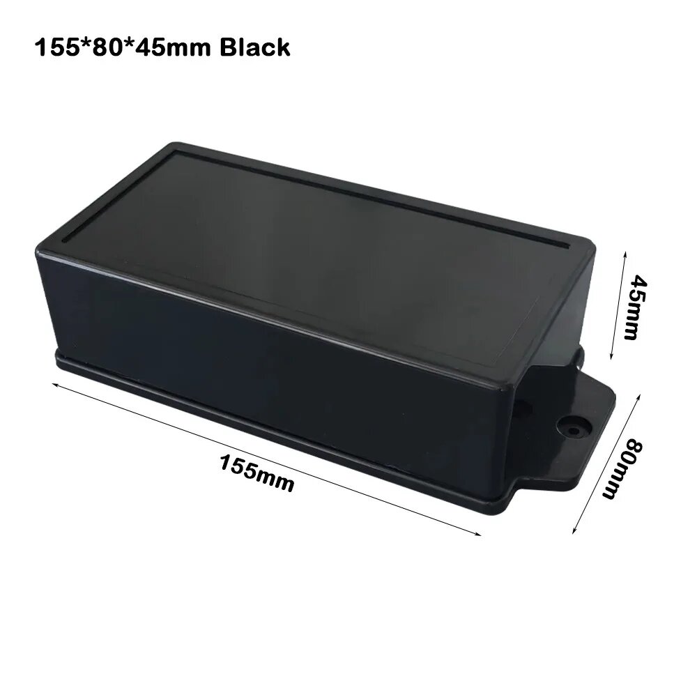 Водонепроницаемые коробки для корпуса проектов, пластиковые, белые/черные 155-80-45mm Black