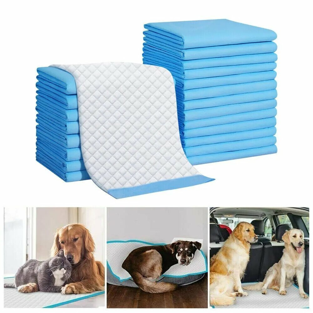 Пеленки Для Животных 33х45 См - 10 Шт , Одноразовые Впитывающие Гелевые Для Кошек И Собак, Пеленка Туалет