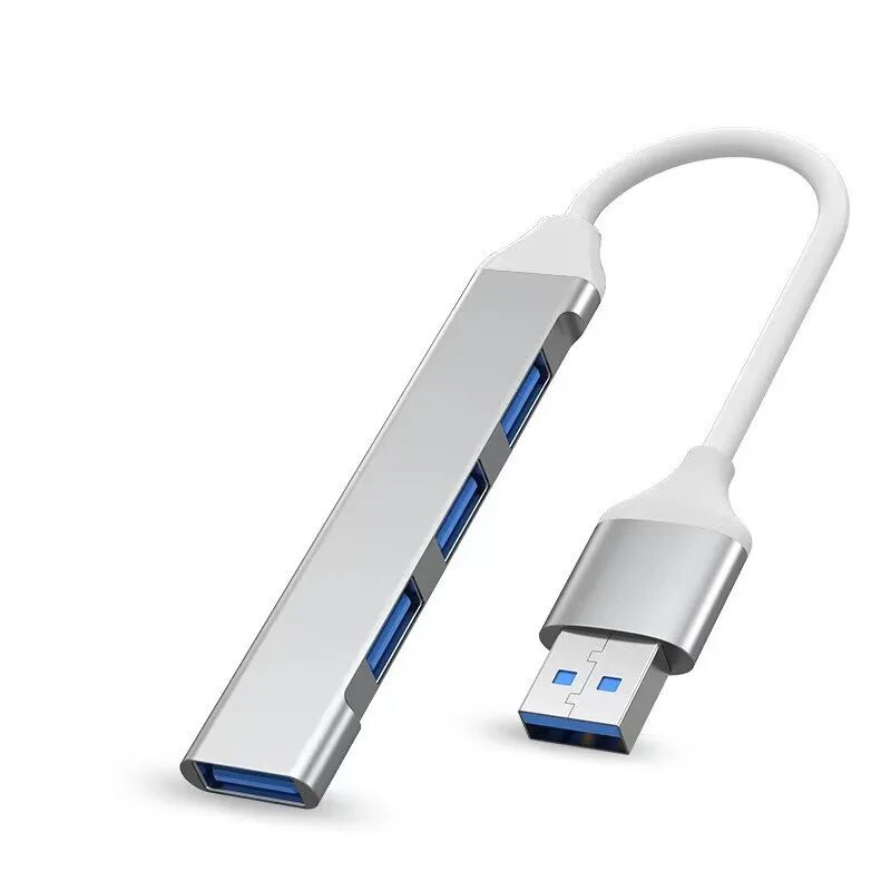 USB-хаб 4 порта USB 3.0 Silver