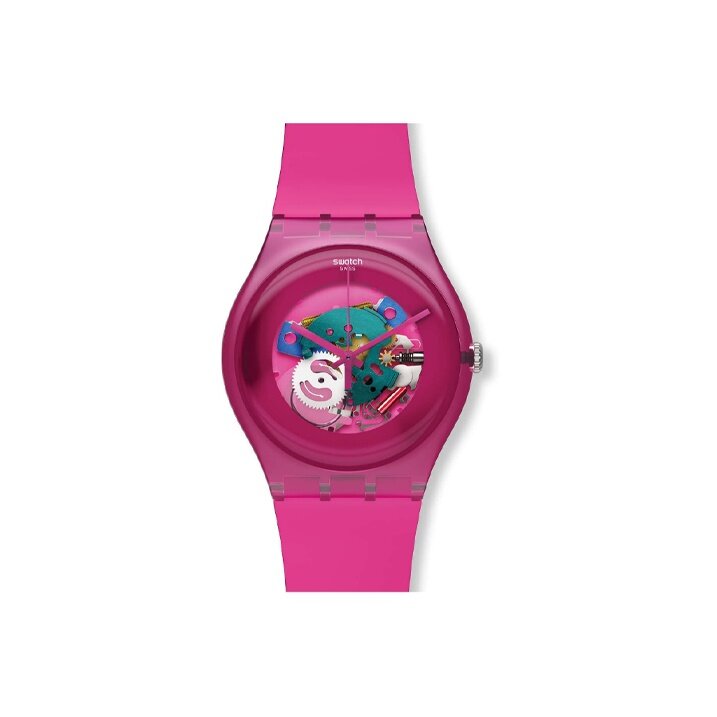 Наручные часы Swatch, розовый, — фото 1